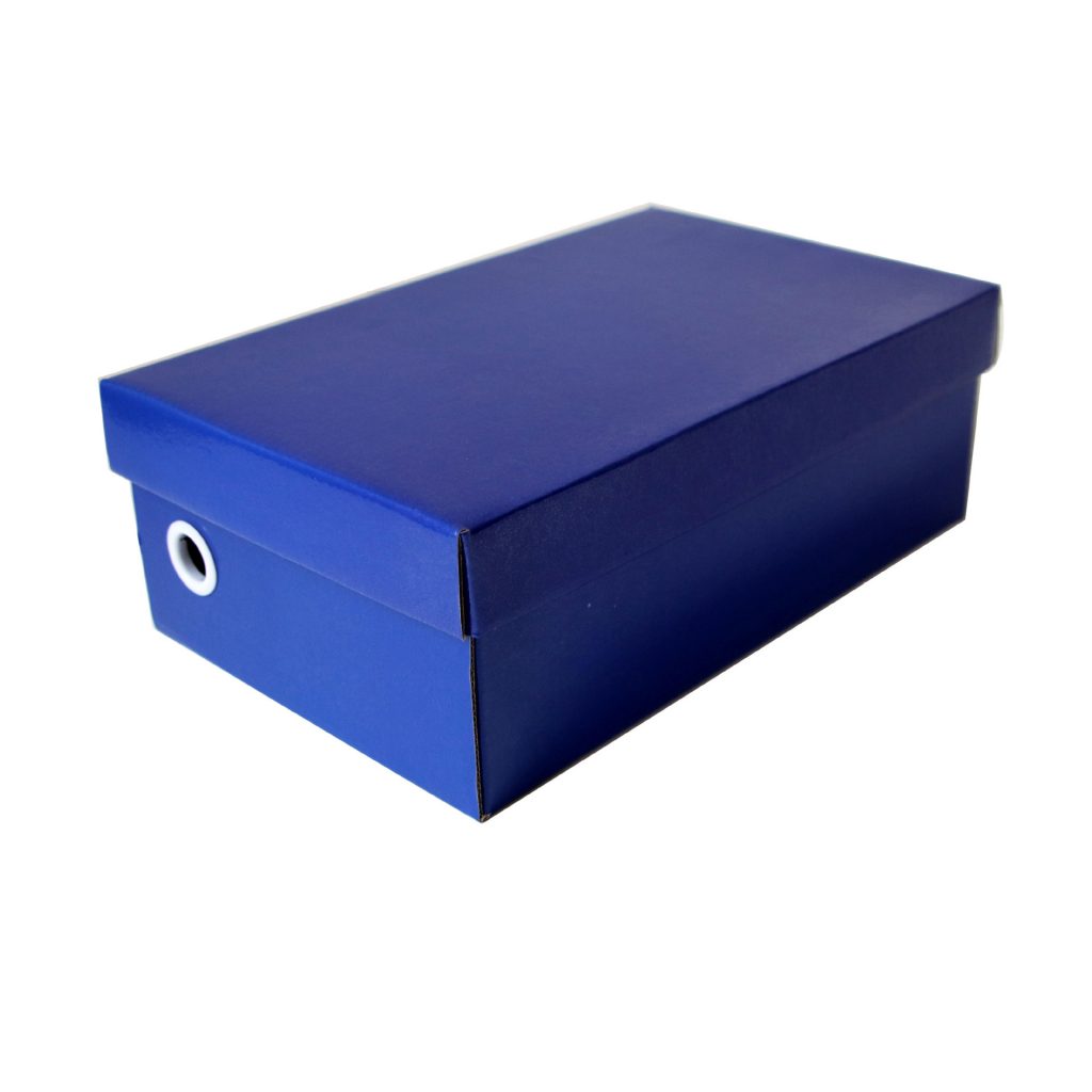 Blue shoes box custom supplier