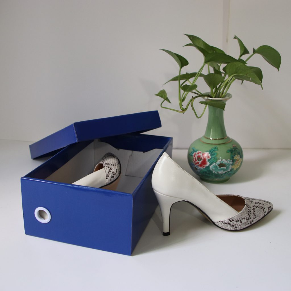 Blue shoes box custom supplier