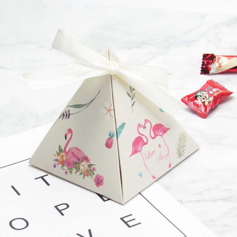 Blue triangle candy box | Custom Cardboard Boxes