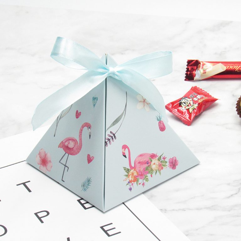 Blue triangle candy box | Custom Cardboard Boxes