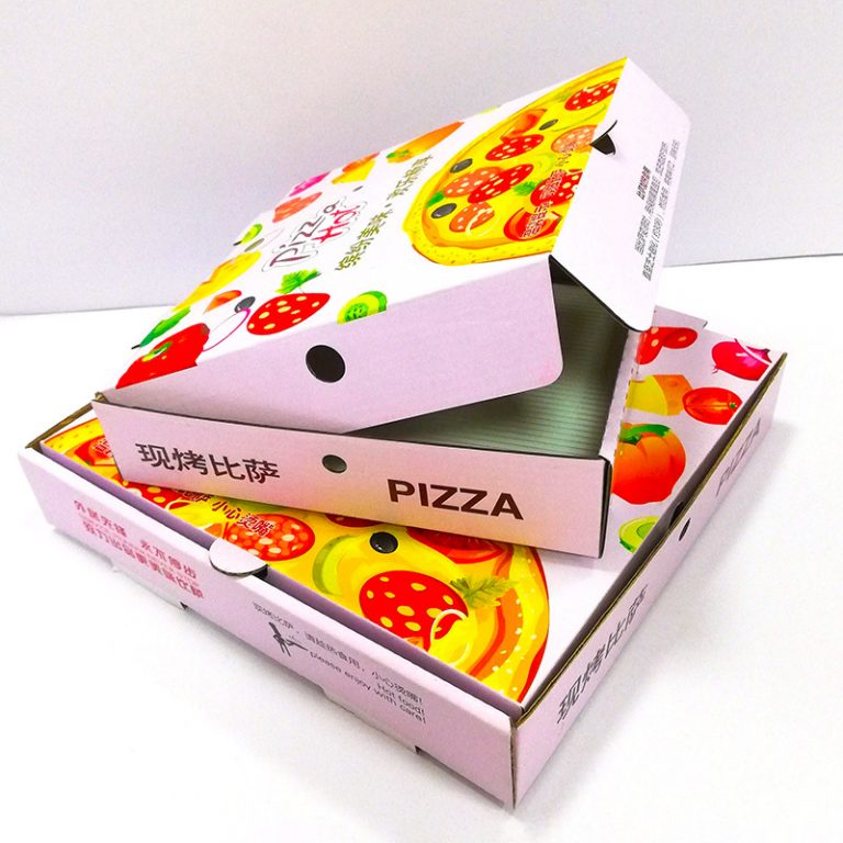 Pink cartoon pizza box | Custom Cardboard Boxes