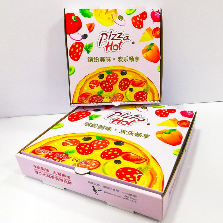 Pink cartoon pizza box | Custom Cardboard Boxes