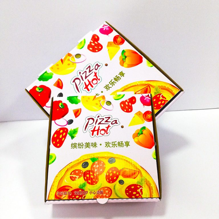 Pink cartoon pizza box | Custom Cardboard Boxes