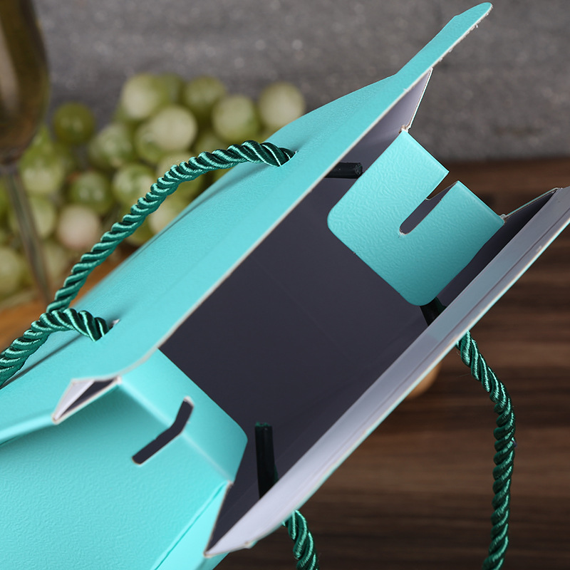 Blue printed wine box supplier