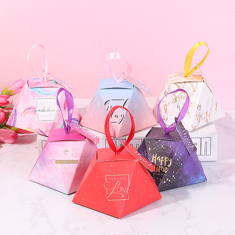 Creative polygon candy boxes supplier