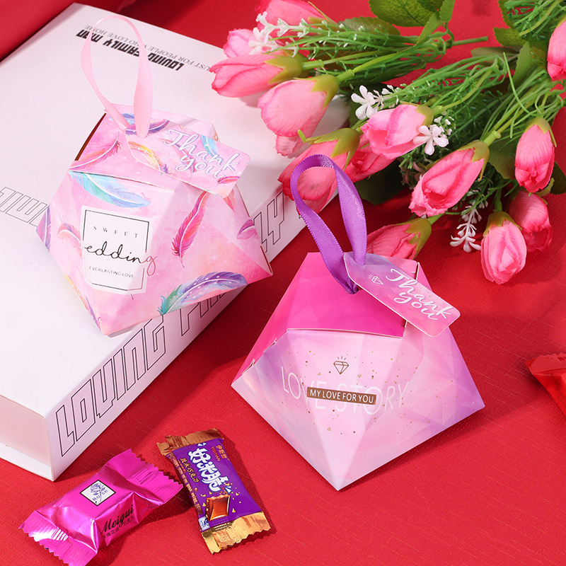 Creative polygon candy boxes supplier
