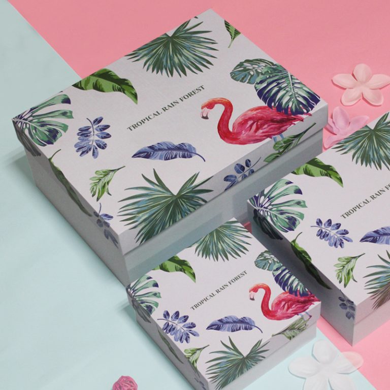 Original Flamingo Gift Box | Custom Cardboard Boxes